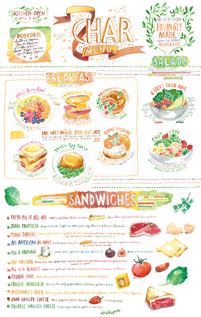 Char Menu « Lucile Prache – Illustration